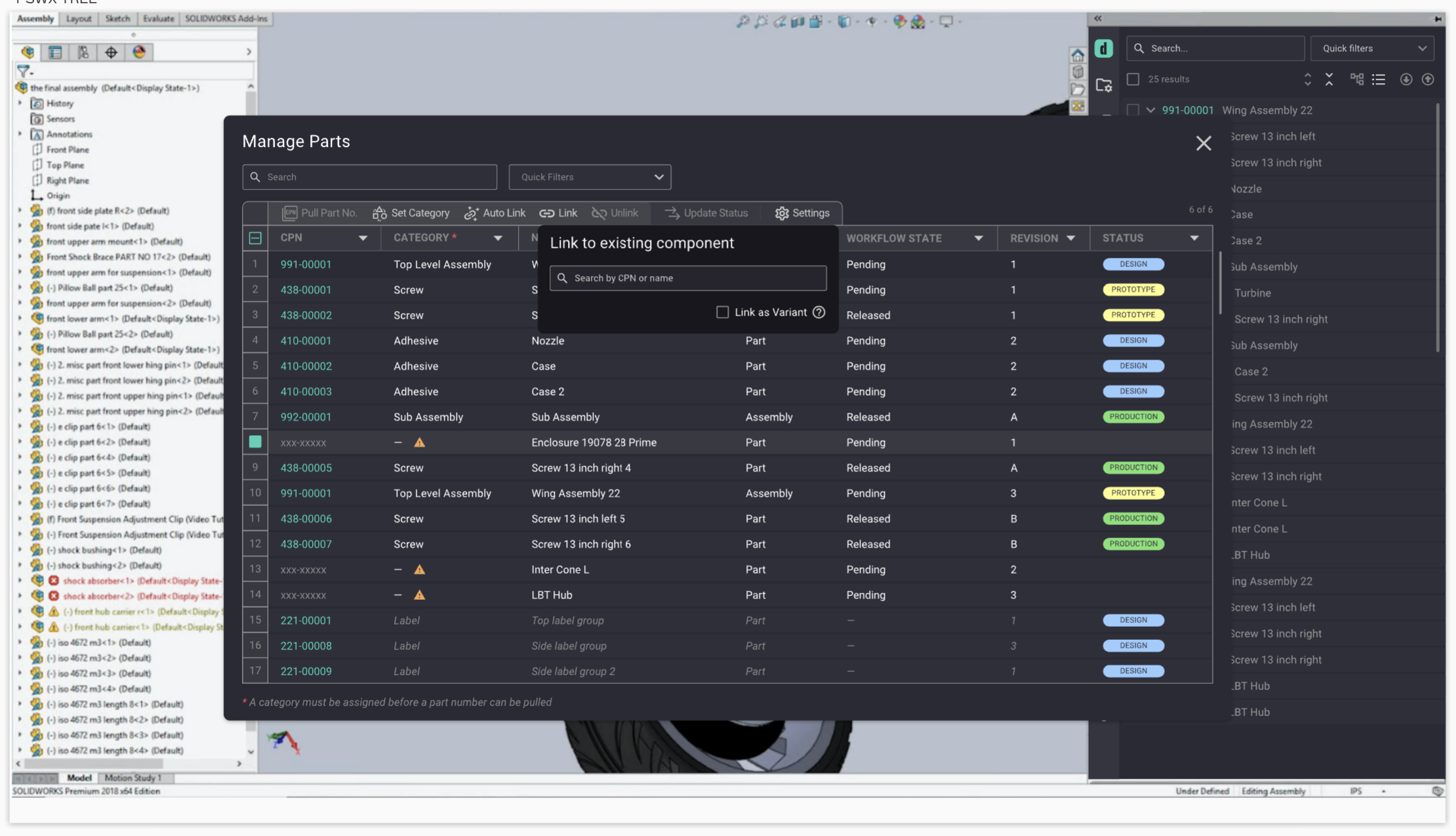 Linking Parts Between SolidWorks and Duro – Duro Labs