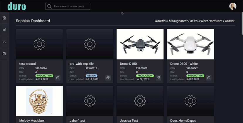Component Library and Search Bar – Duro Labs